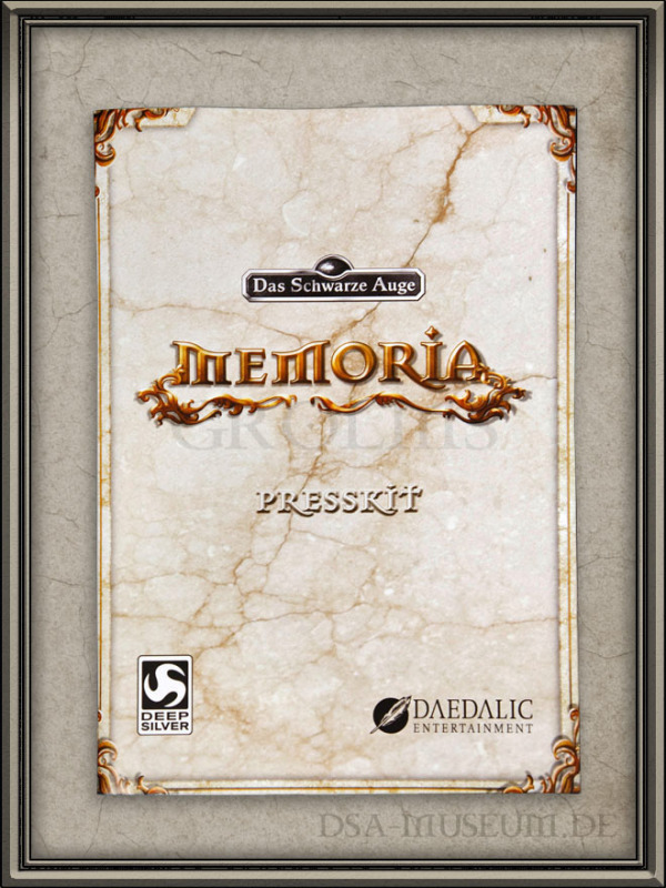 Memoria Presskit (Presse-Ausgabe) | DSA-Museum