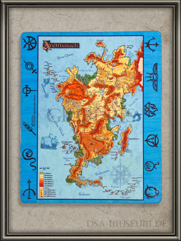 Aventurien Karte Mousepad - DSA-Museum
