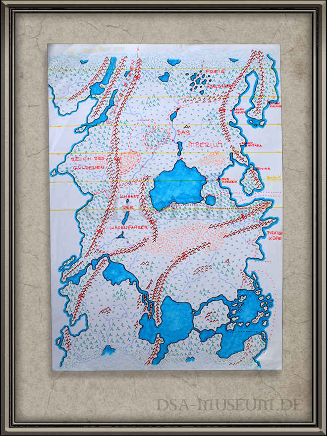 Konzeptmaterial zum Güldenland Endera (später: Myranor) - DSA-Museum