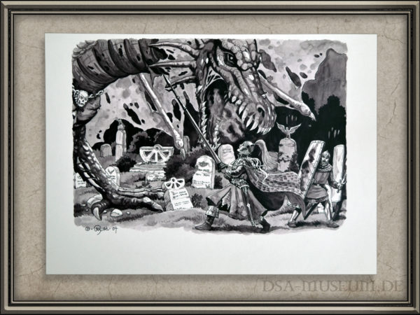 Chromatrix-Werbeposter zum DSA-Mobile Abenteuer Himmelsbrand - DSA-Museum